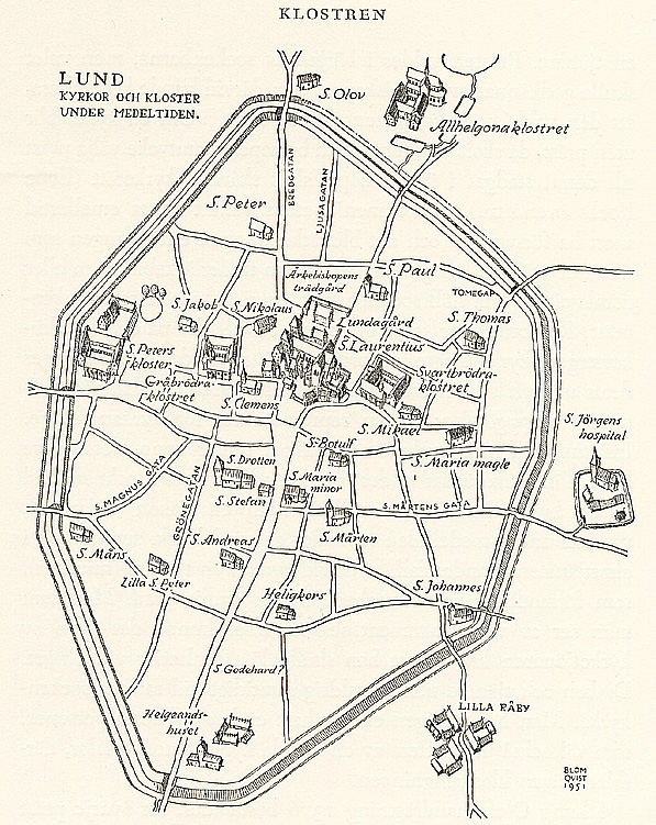 The Medieval City of Lund was founded in AD 990