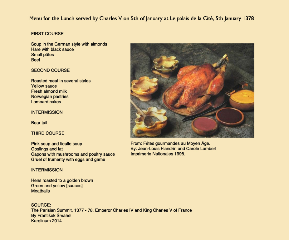 Medieval Banquet in Paris 1378 – Medieval Histories